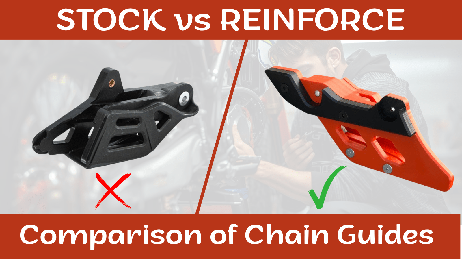 HARD GLIDE vs OEM: Enduro Chain Guide Test – HARD ENDURO SHOP